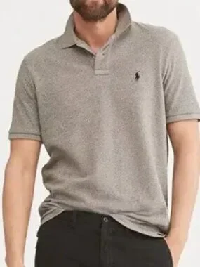 Polo Ralph Lauren | Shirts | Polo Ralph Lauren Gray Polo Shirt Blue ...